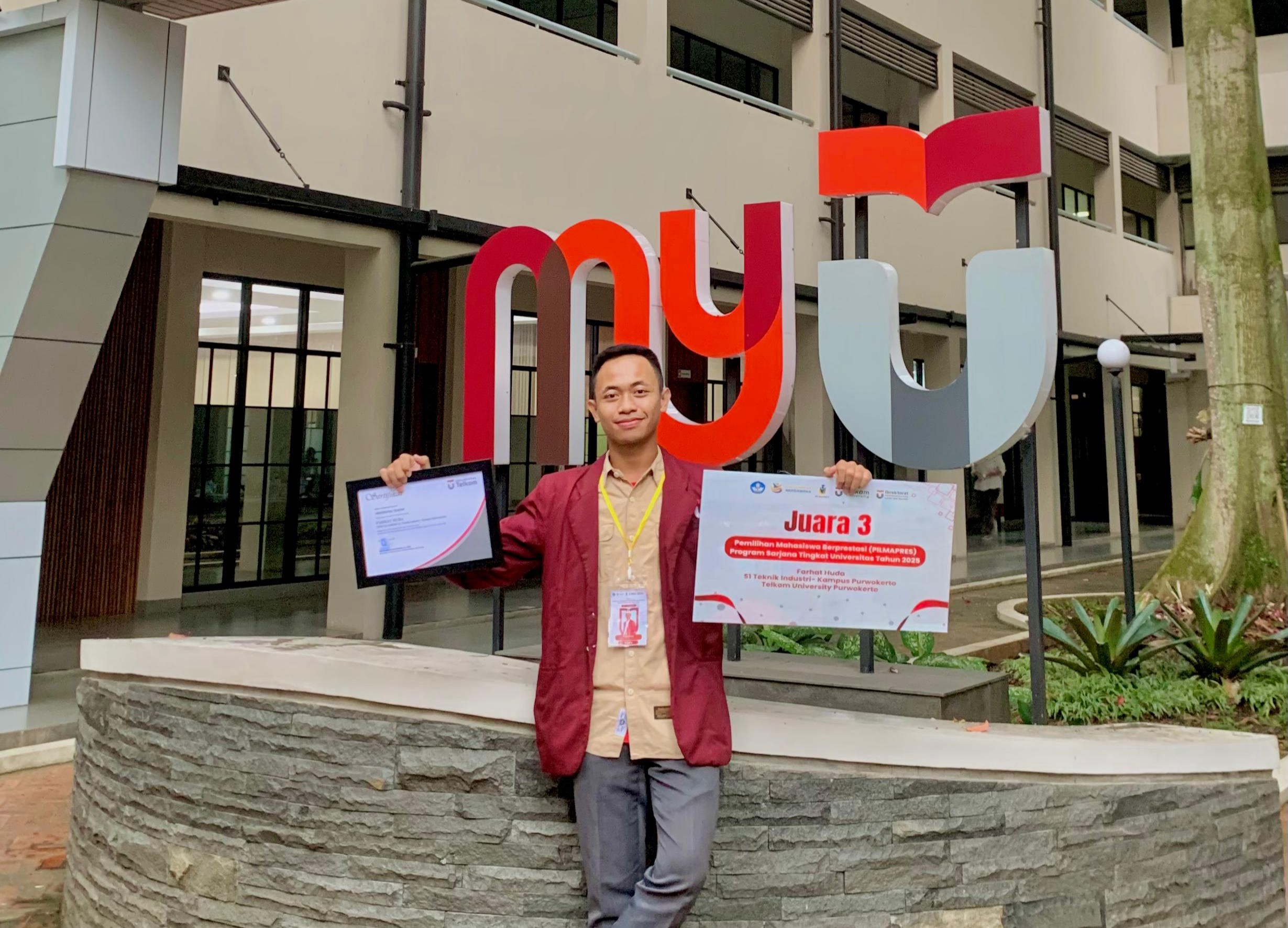 Perjalanan Inspiratif Farhat Huda: Juara 3 Mapres Telkom University ...